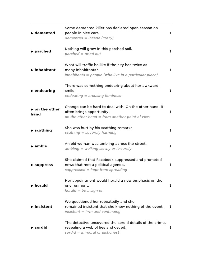 Harry Potter 5 vocabulary | PDF | Misdemeanor