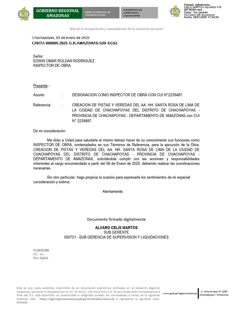 Designacion Eorr | PDF