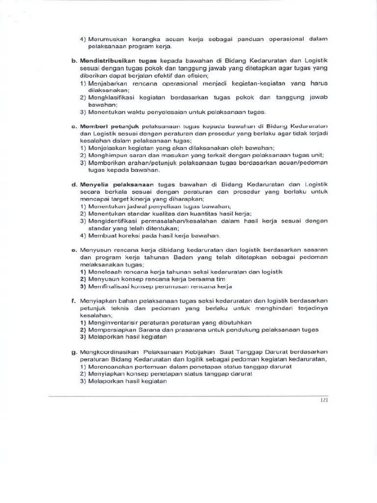 Anjab Kabid Darlog 2 | PDF