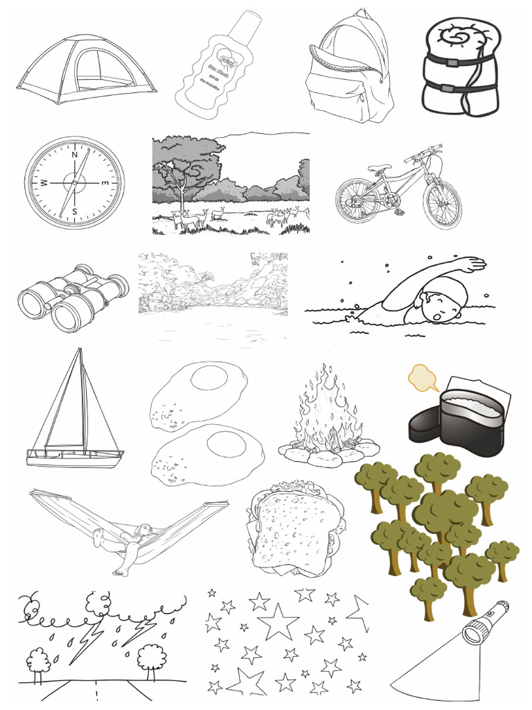 I Spy With My Little Eye... (Camping) (ESL A1/A2) | PDF