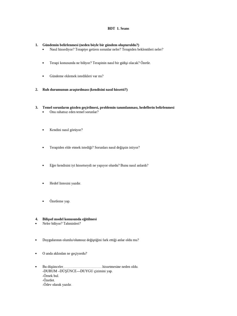 bdt 1. seans | PDF