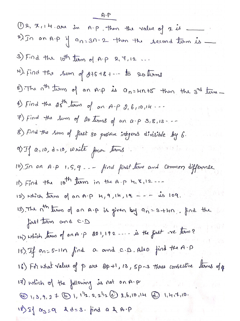 Class 10 Ap (1m and 2m) Questions | PDF