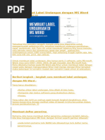 Cara Print Label | PDF