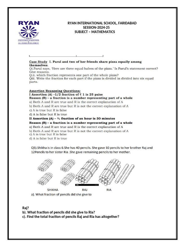 Case Study Fractions | PDF