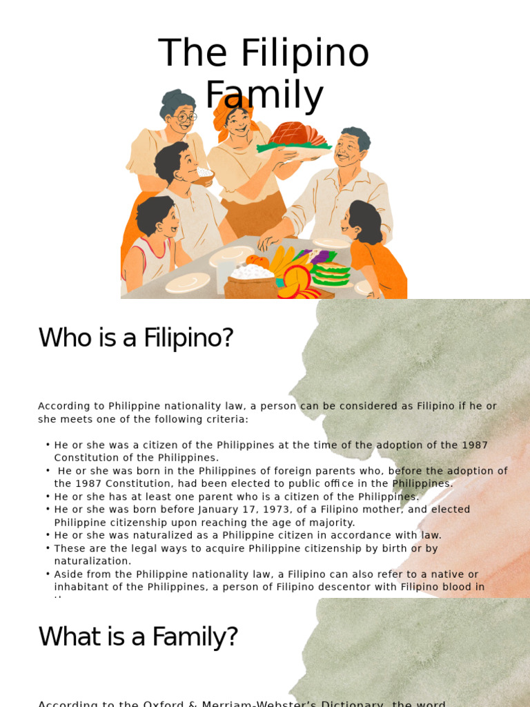 Understanding the Filipino Family Structure | PDF | Family | Marriage