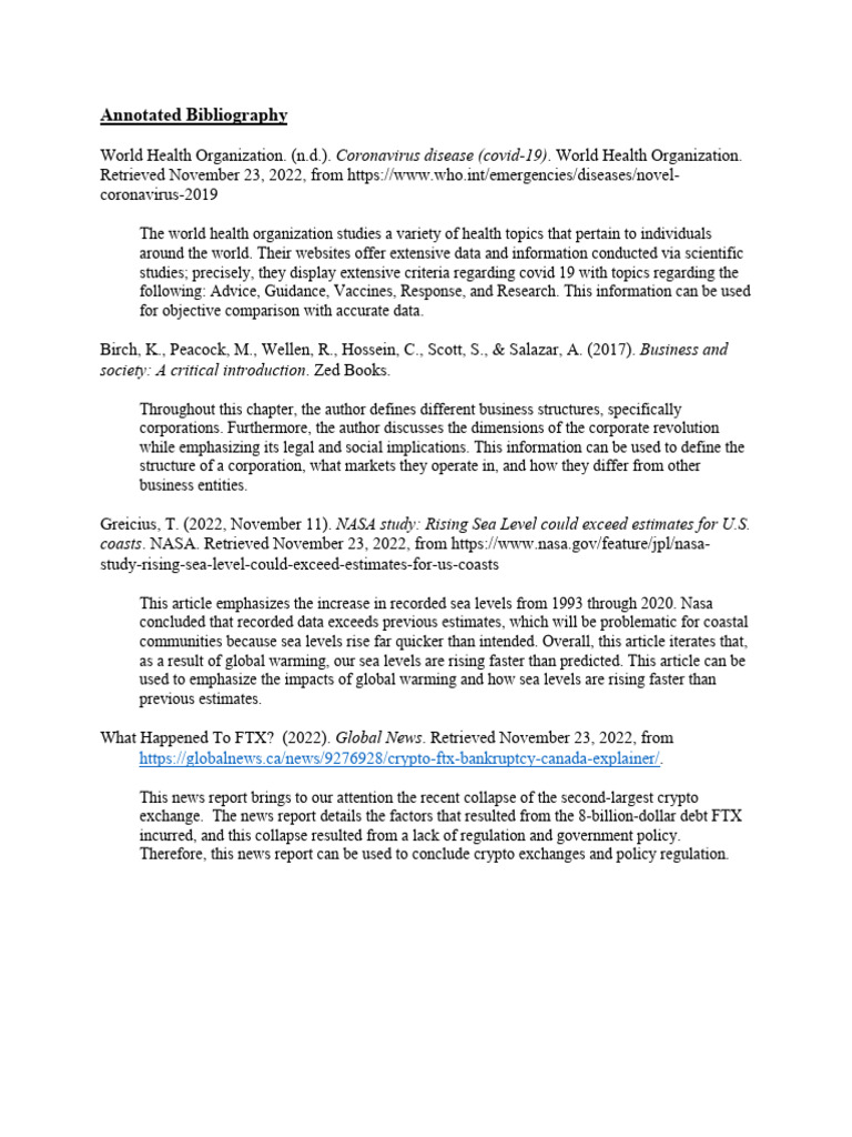 Annotated Bibliography Assignment | PDF | Ukraine