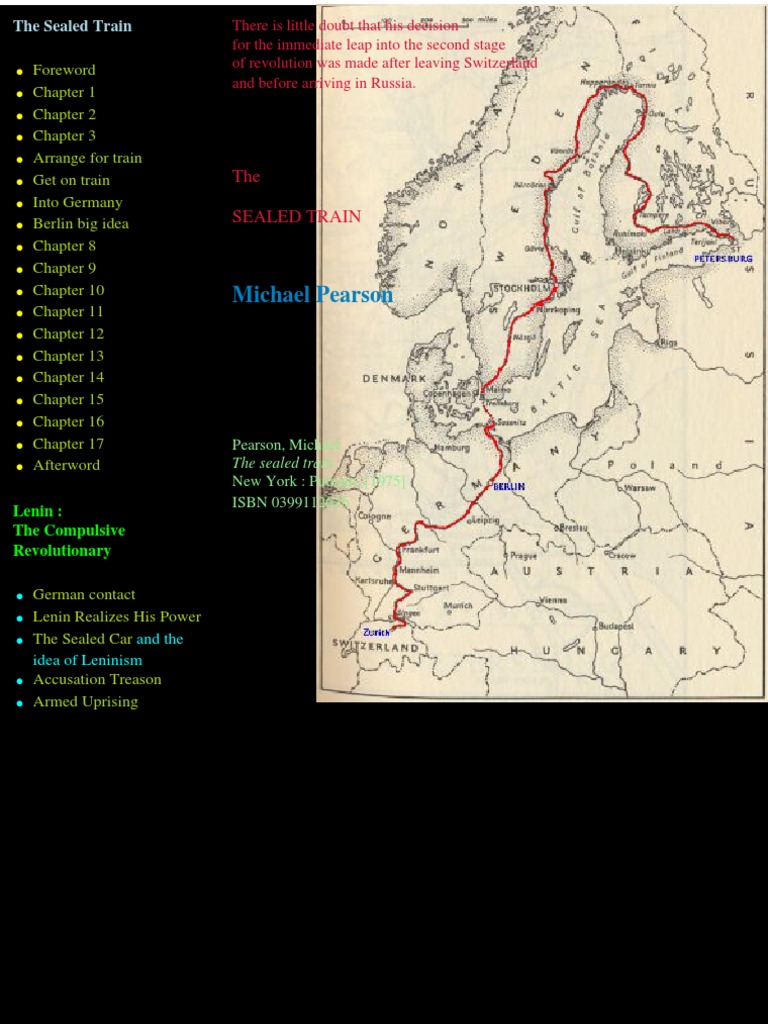 Pearson - The Sealed Train (Lenin's Secret Journey From Switzerland To ...