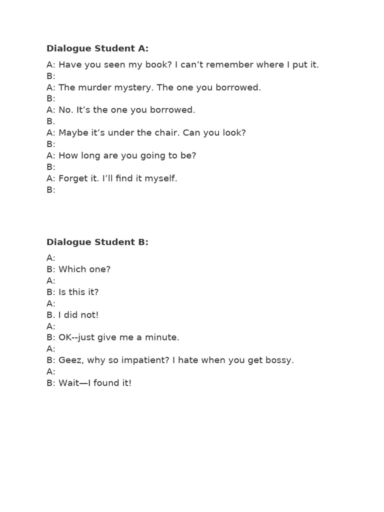 Dialogue Game | PDF