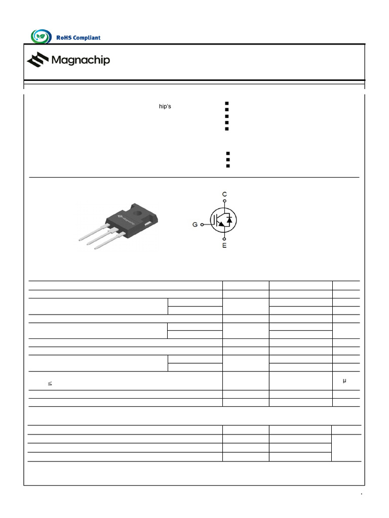MBQ75T65PEHTH Datasheet v1.5 20221101 | PDF | Diode | Electrical Resistance And Conductance