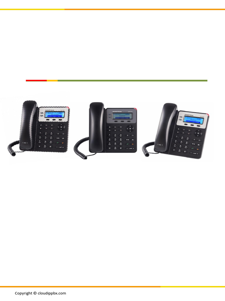 GXP1625_1620_1610_Ver2.0.4_en | PDF | Telephone | Session Initiation Protocol