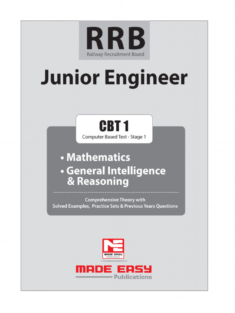 RRB Je Quant cbt1 | PDF