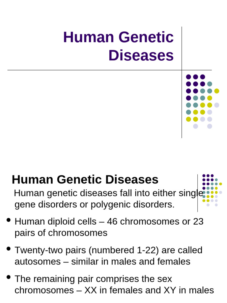 Lecture 16-Genetic Diseases | PDF | Genetic Disorder | Microsatellite