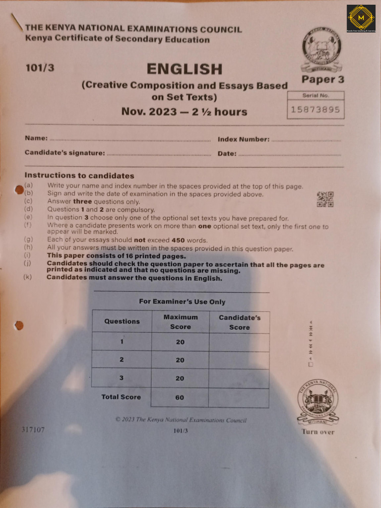 English P3 (1) | PDF