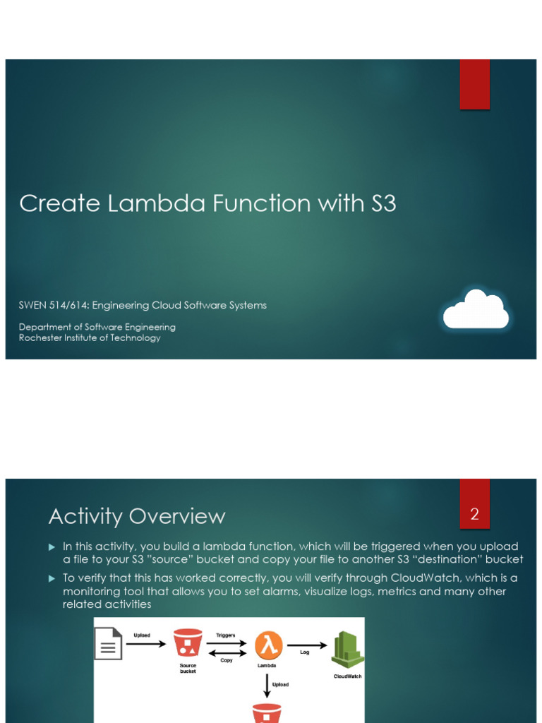 Activity - Create Lambda Function With S3-1 | PDF | Anonymous Function ... Activity - Create Lambda Function With S3-1 | PDF | Anonymous Function ...