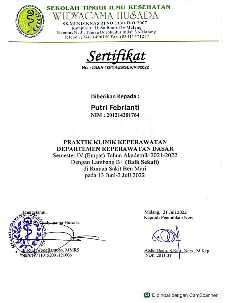 SKPI-Putri Febrianti | PDF