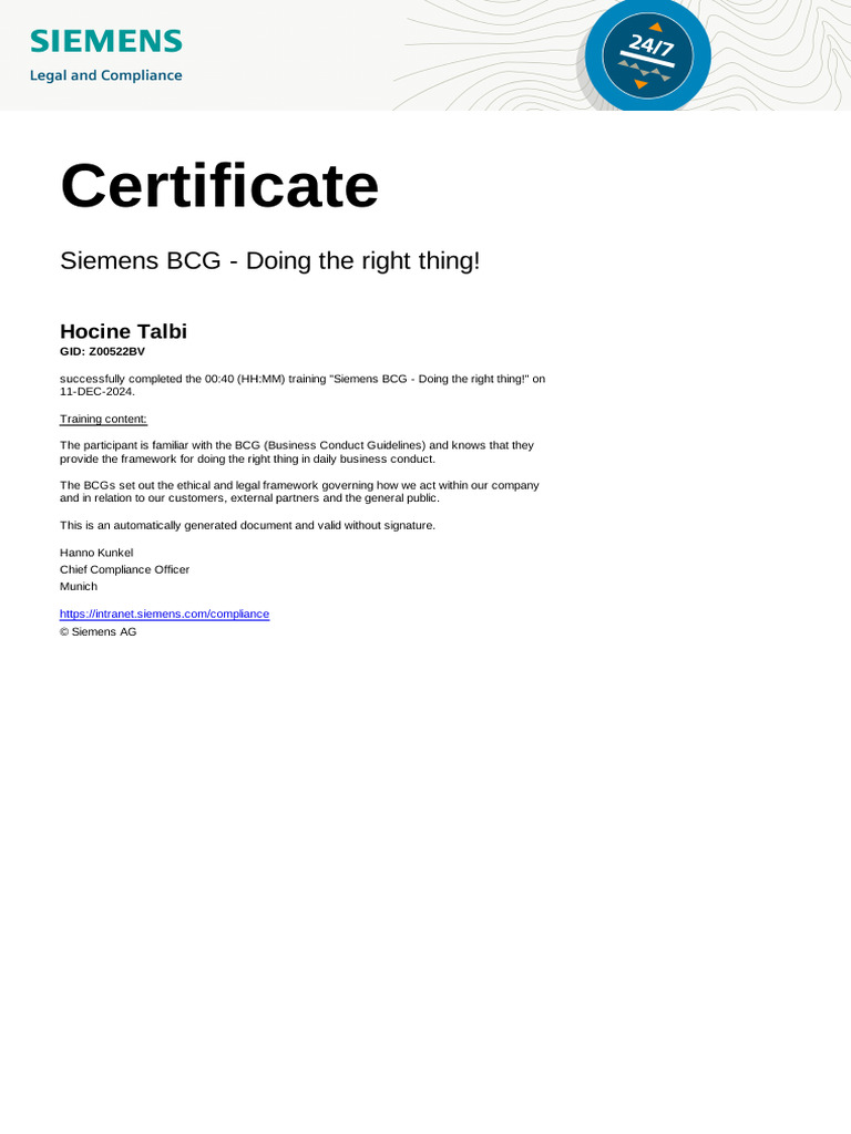 Certificate Pdf