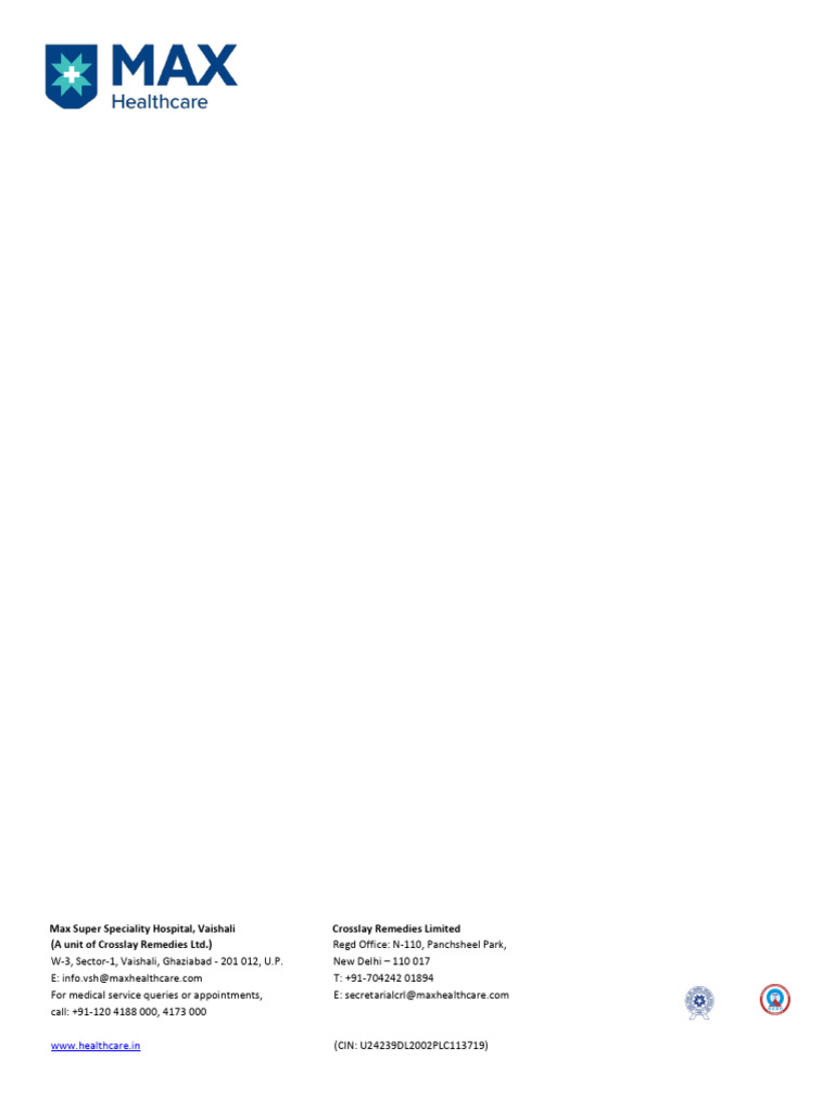 Max Super Speciality Hospital | PDF