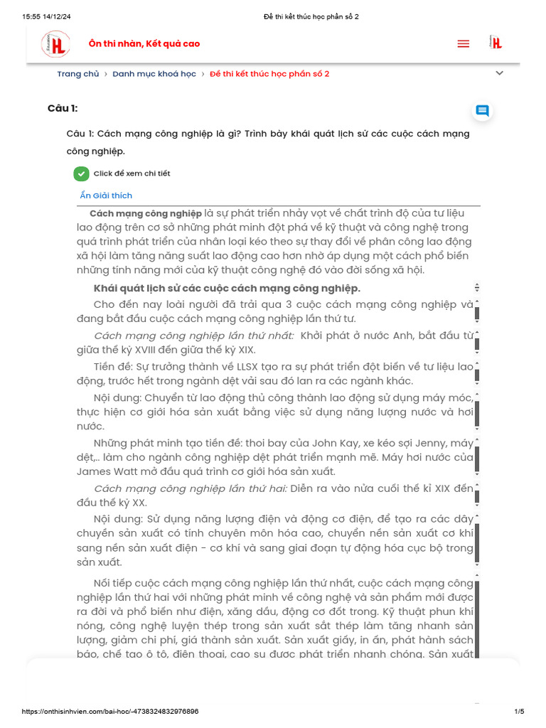 Đề thi kết thúc học phần số 2-tmu-ktct | PDF