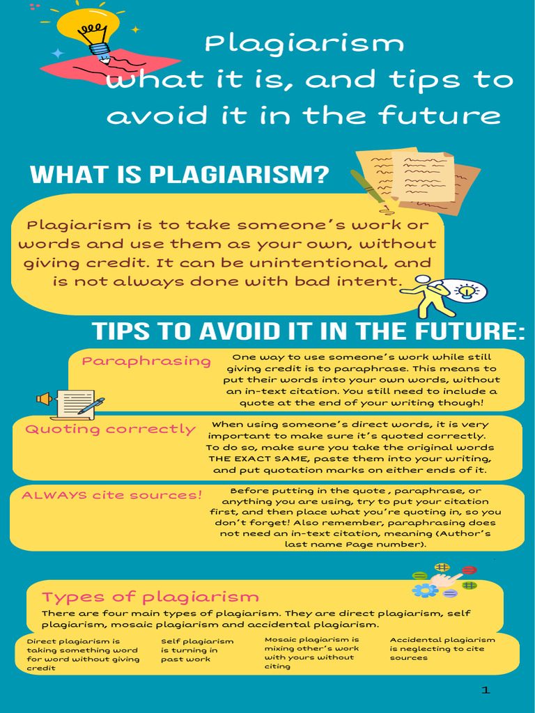 Understanding Plagiarism and How to Avoid It | PDF | Plagiarism