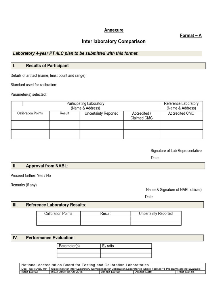 NABL 164 Format A | PDF