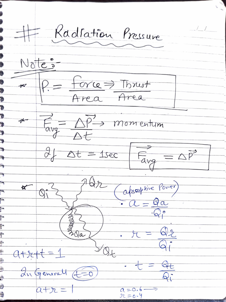 Radiation Pressure | PDF