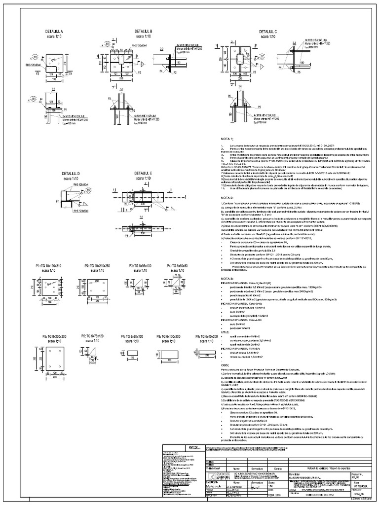 R104 - 6B - Detalii Structura Metalica Fatada Ax A, C | PDF