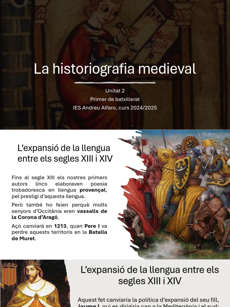 Unitat 2. Historiografia Medieval Les Quatre Grans Cròniques | PDF