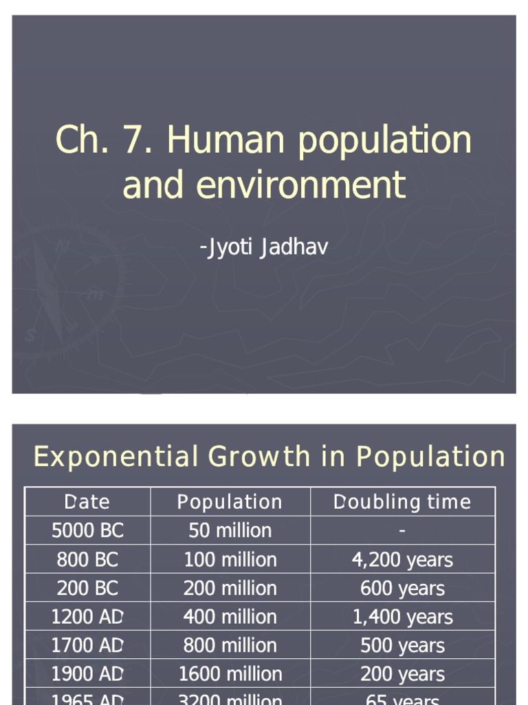 Chapter 7. Human Population and The Environment | PDF