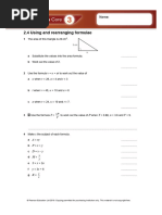 Rearranging Formulae - GCSE Maths - Steps & Examples | PDF | Area | Formula