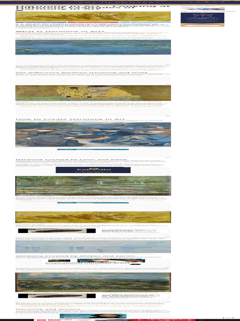Harmony in Art - Looking at Different Examples of Harmony in Art 2 | PDF