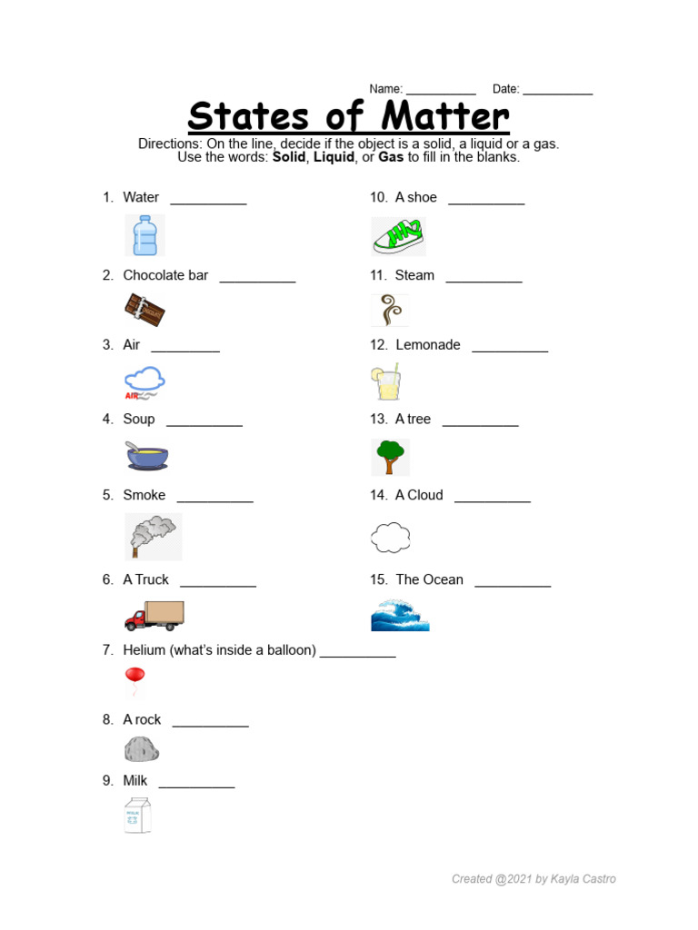 States of Matter: Solid Liquid Gas | PDF