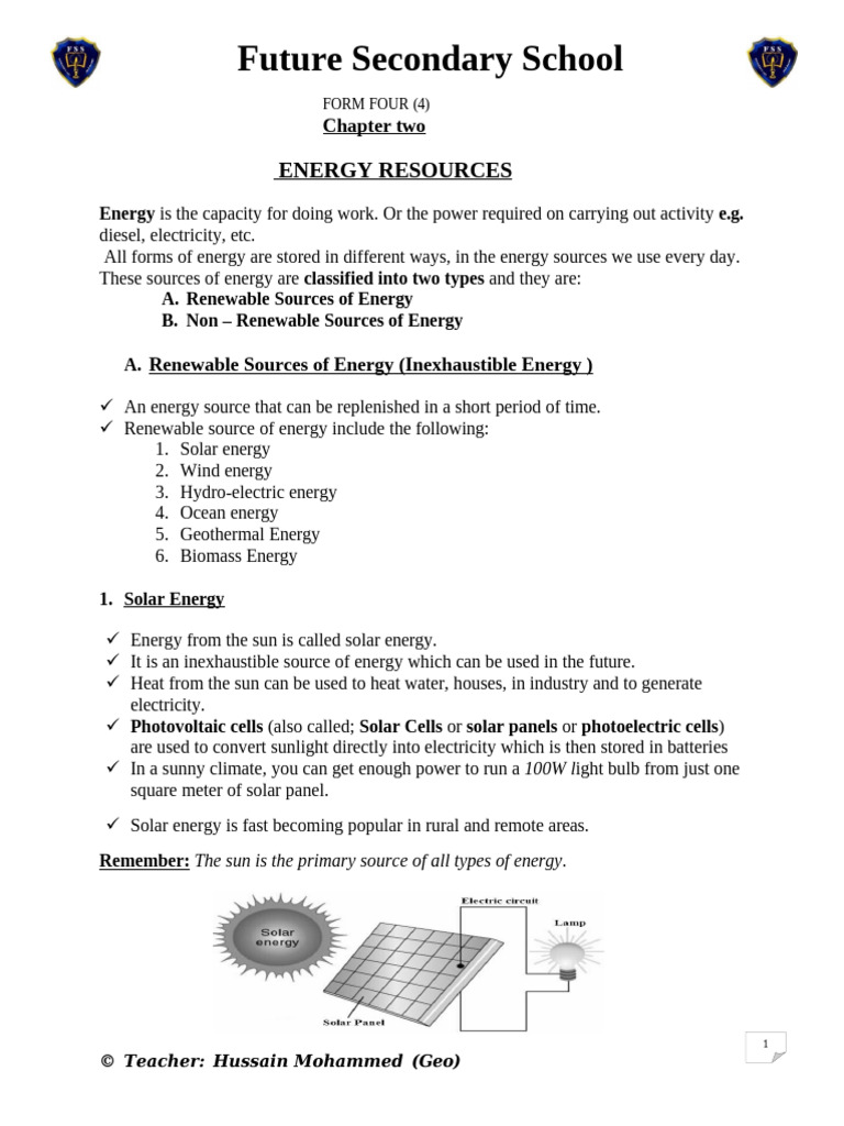 Chapter 2 Energy Resources-1 | PDF | Nuclear Power | Natural Gas