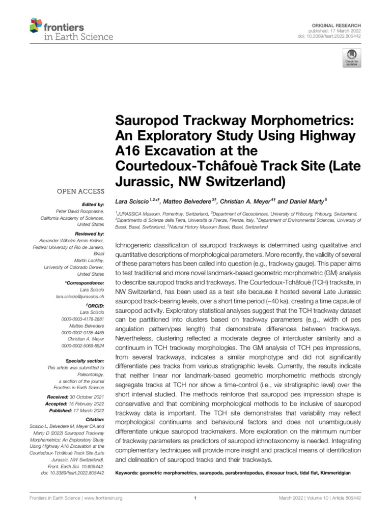 Denver Argana Height Sauropod Study | PDF | Morphometrics