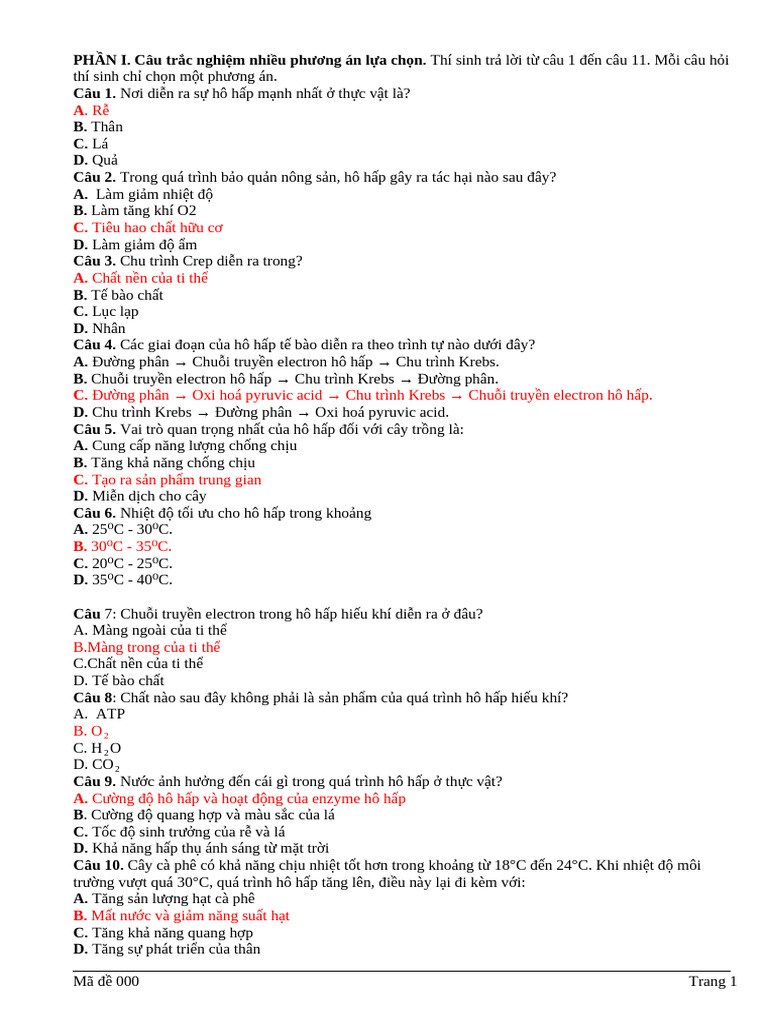 Bài6+7 Sinh11 18-11 | PDF