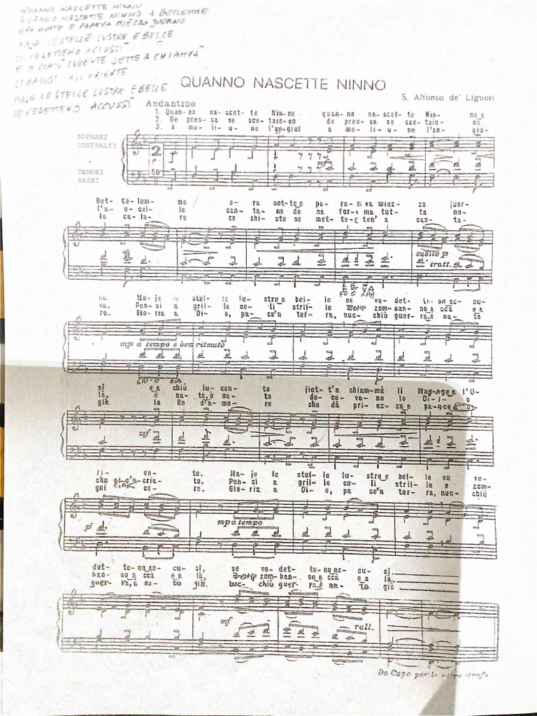 Quanno Nascett Ninno | PDF