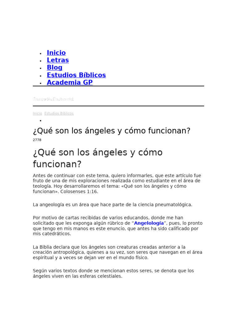 Angelología: Estudio de los Ángeles | PDF | Ángel | Jesús
