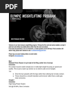 Garage Strength Template | PDF | Weight Training | Strength Training