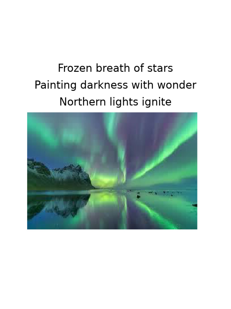 Haiku about Northern Lights | PDF