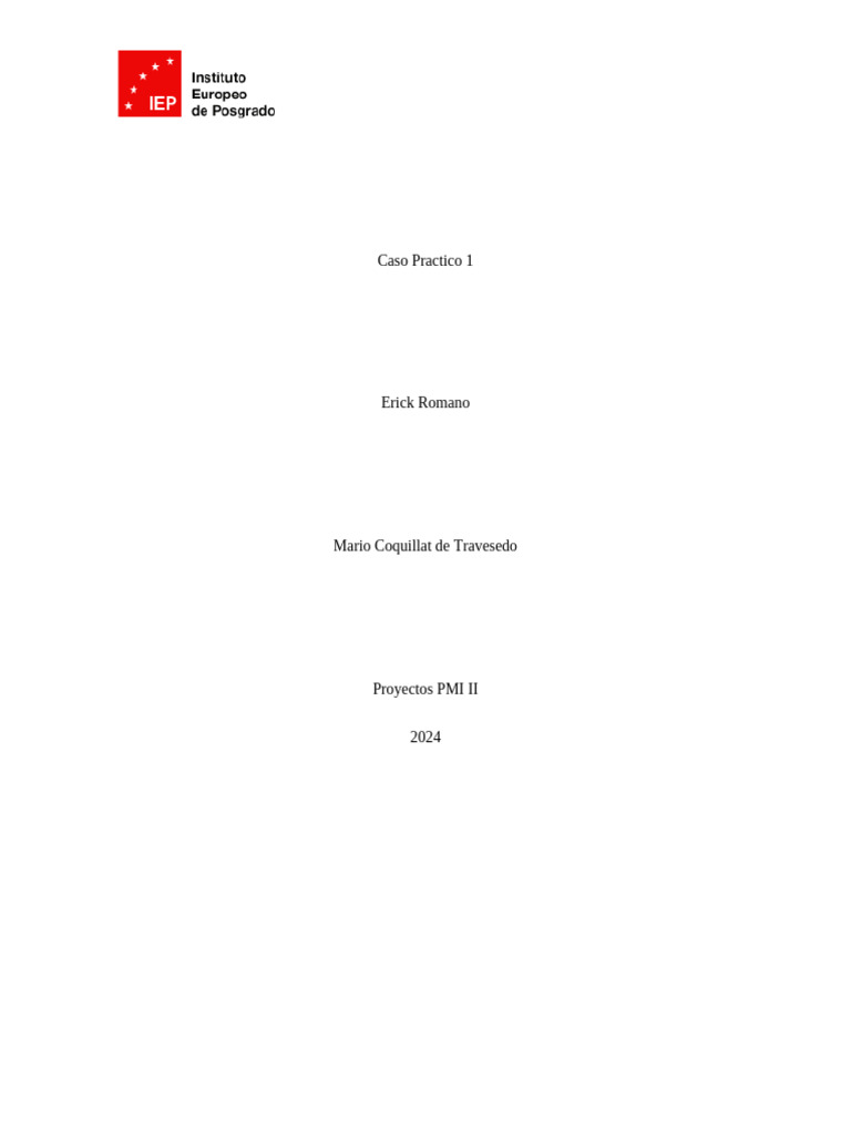 Caso Practico 1 Pmi 2 Pdf La Seguridad Informática Seguridad