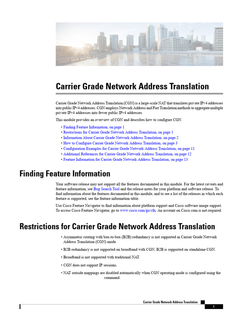 Iadnat CGN | PDF | Ip Address | Computer Network