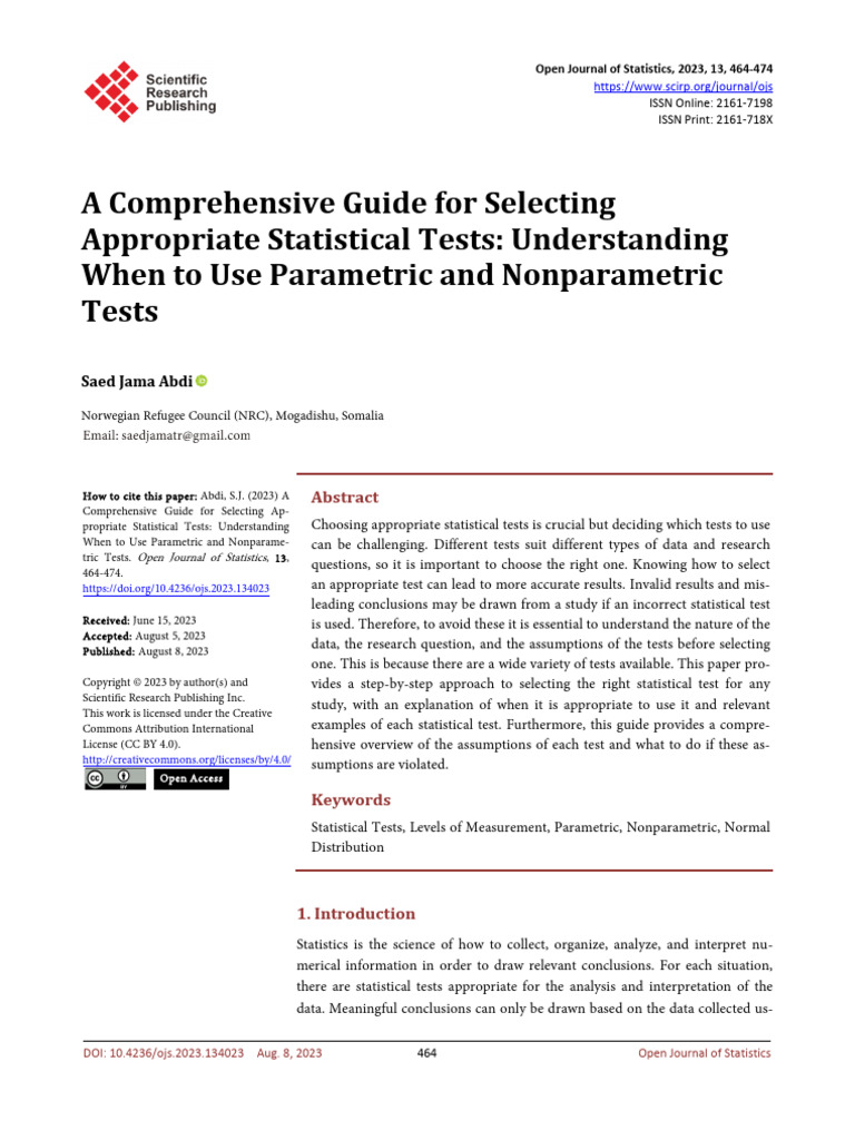 ojs_2023080715552891 | PDF | Student's T Test | Statistics