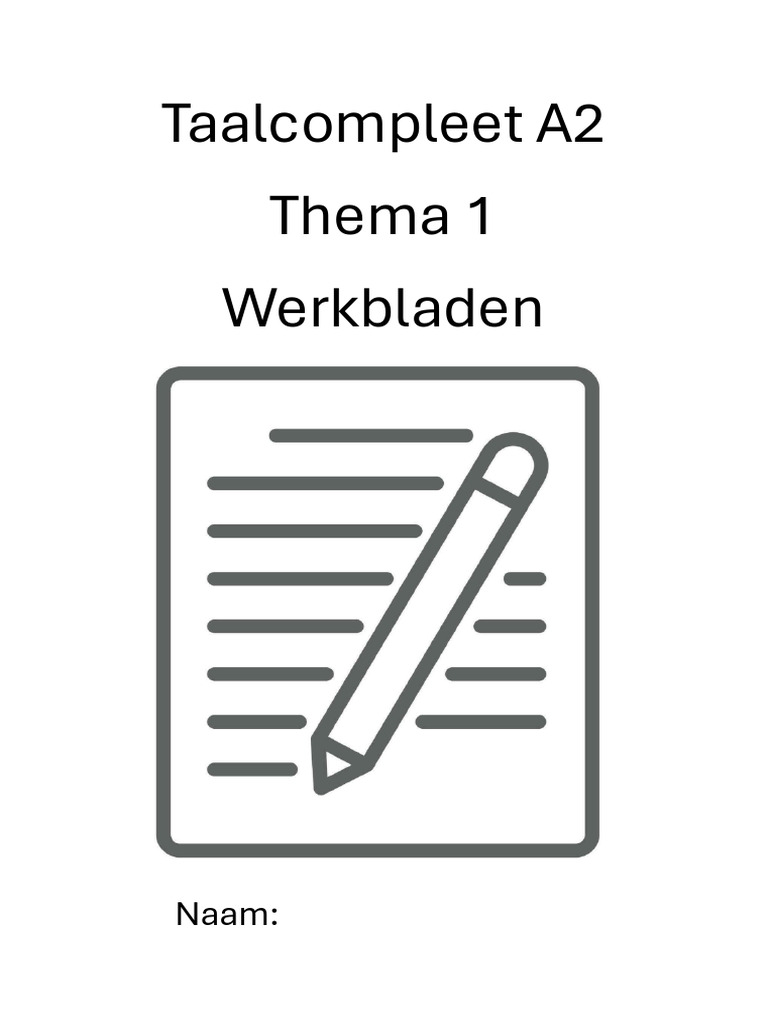 WB Taalcompleet A2-1 | PDF