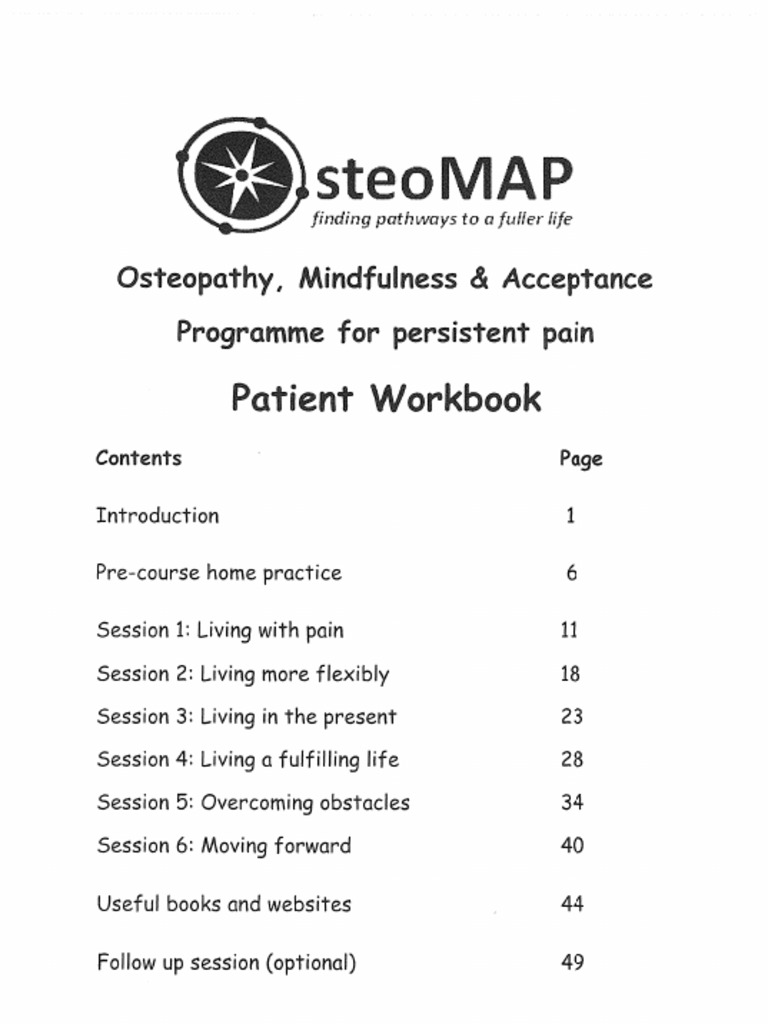 OsteoMAP Patient Workbook_pain | PDF
