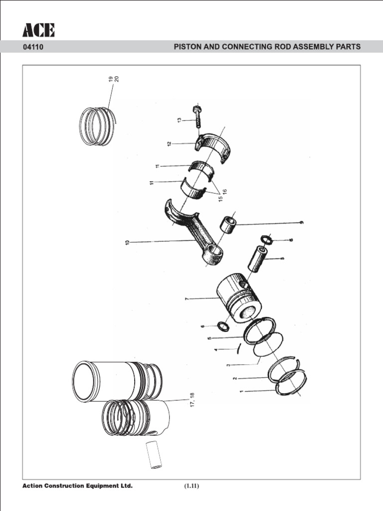 Ace Tractor Piston and Connect Rod | PDF