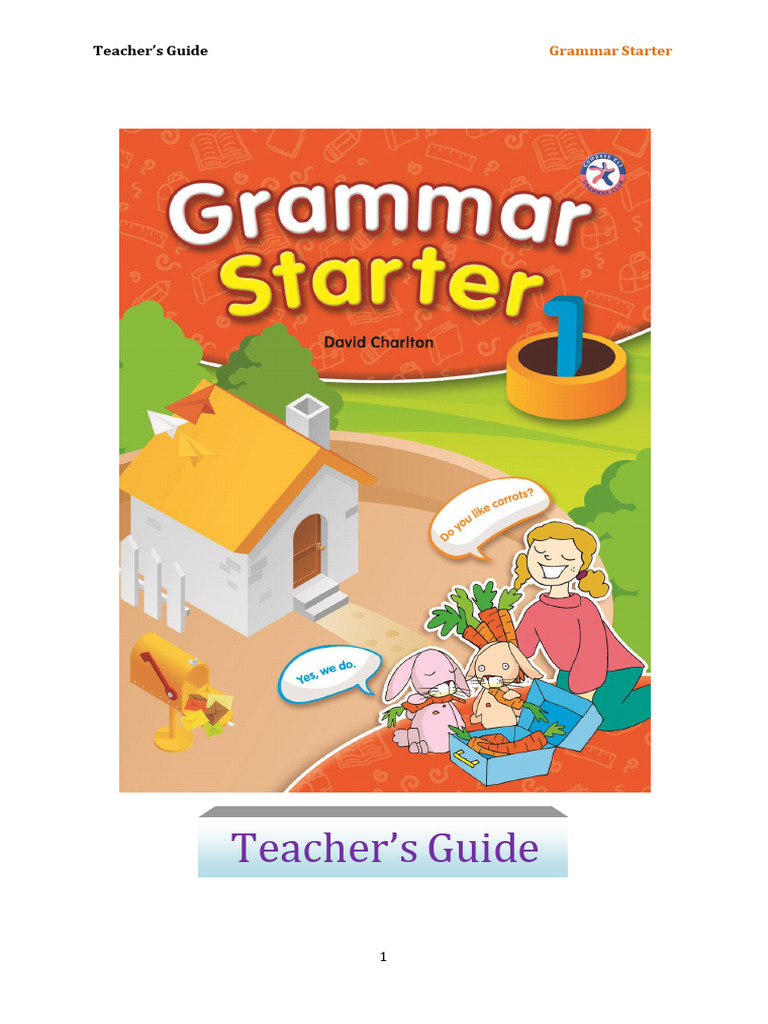 Grade 1 Grammar Starter Guide | PDF | Question | Homework
