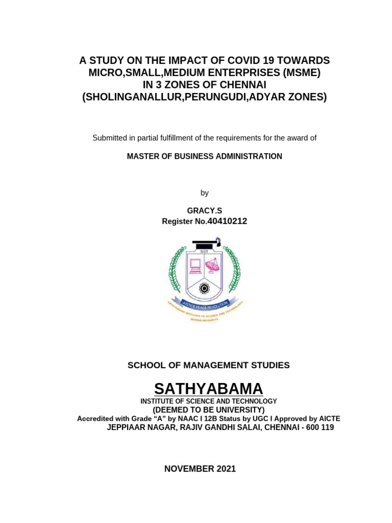 Mba Mini Project Guidelines | PDF | Questionnaire | Customer