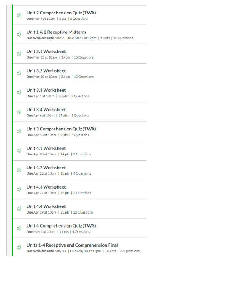 Asl Hw Quizes Tests | PDF