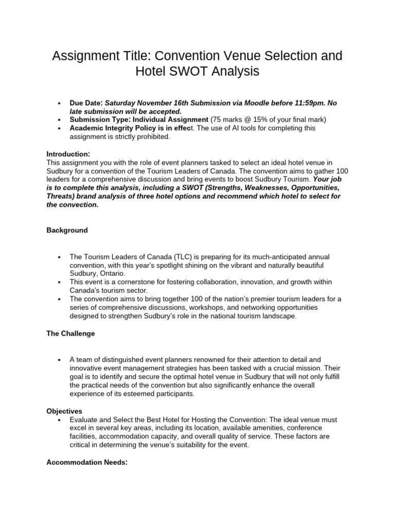 SWOT Assignment Title Upload FALL2024 | PDF | Apa Style | Swot Analysis