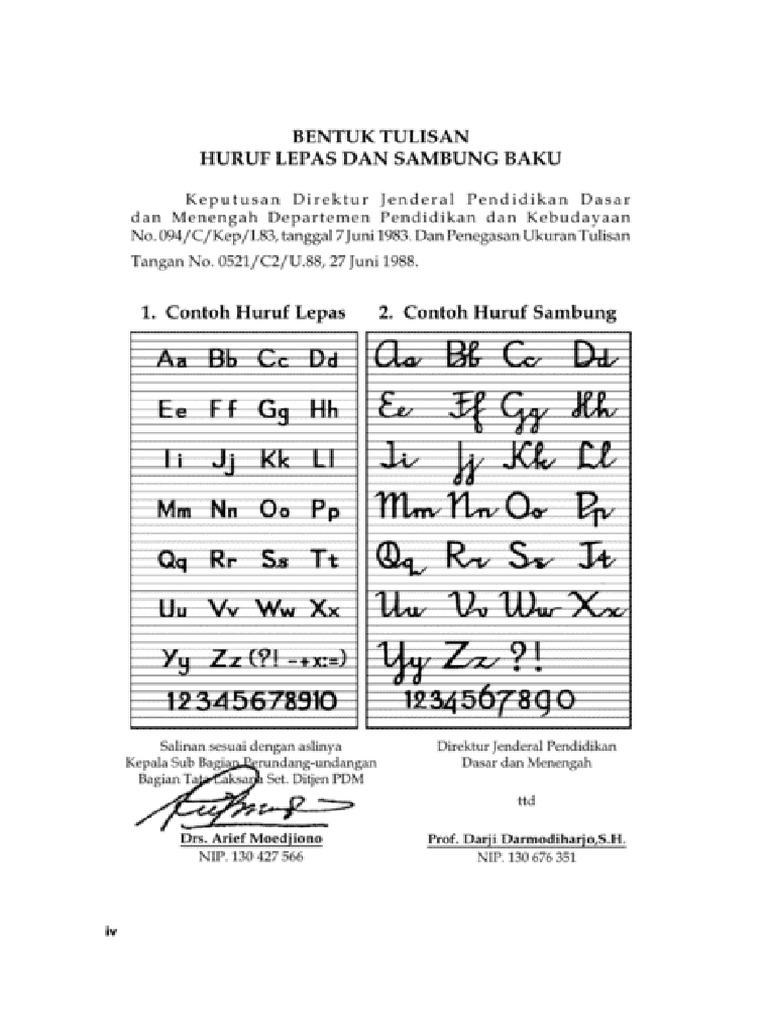 Abjad Nulis Halus | PDF