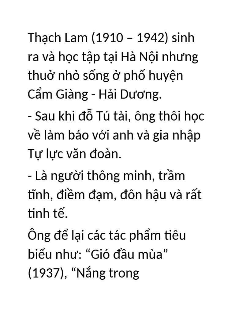 TH CH Lam | PDF